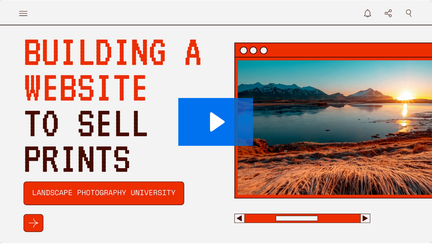 Building a Website to Sell Prints | Richard Wong Photography